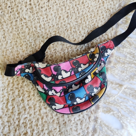 Disney | Bags | Vintage 9s Disney Mickey Mouse Fanny Pack | Poshmark
